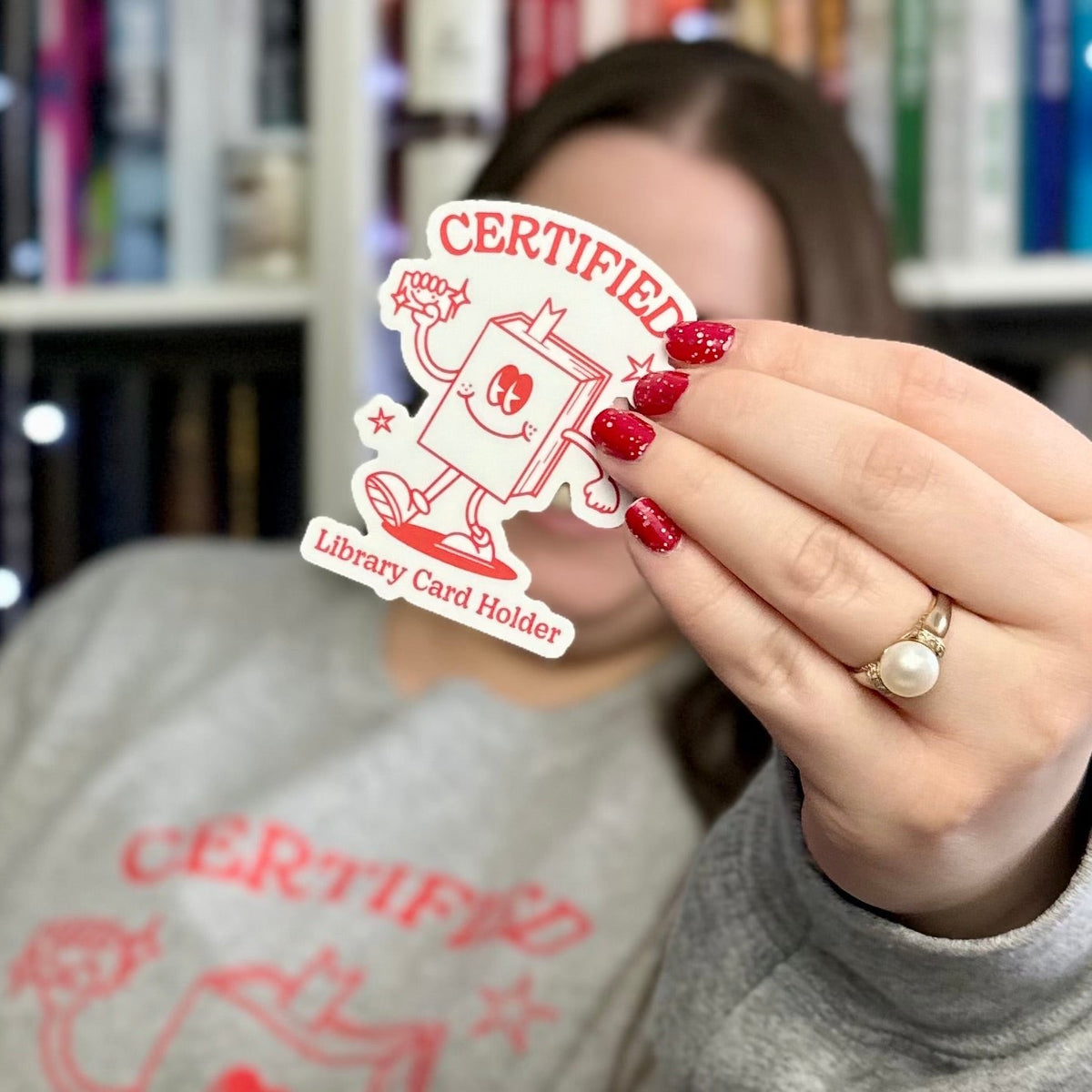 Certified Library Card Holder Sticker – Hello Lovely Box